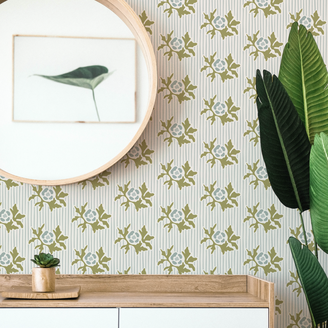 The Maeve Wallpaper (Blue) – Everett Park