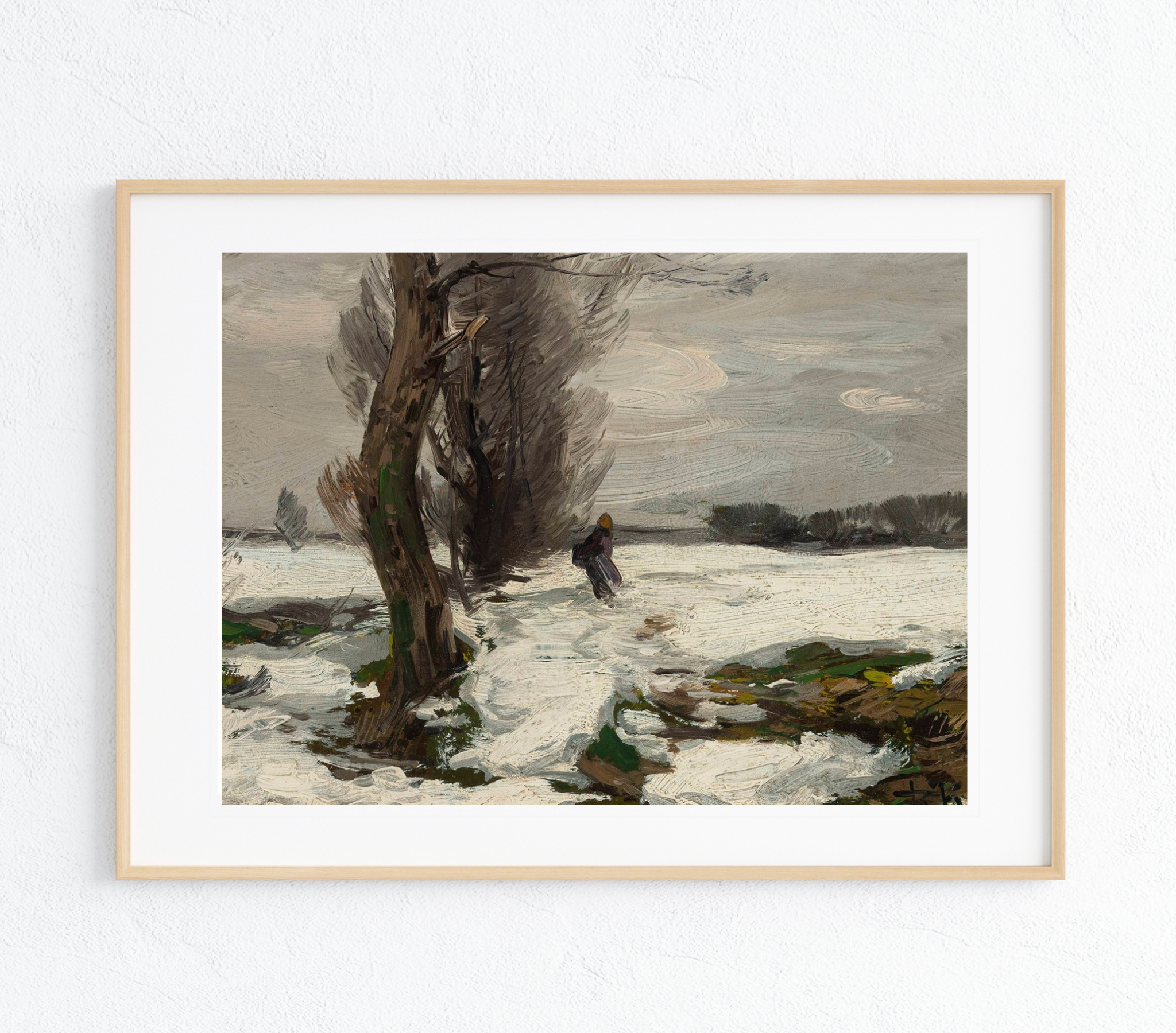 Winter in 1890 Art Print – Everett Park